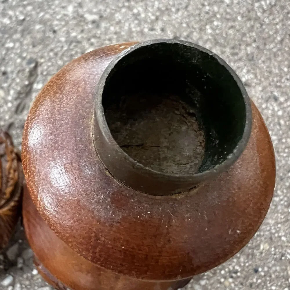Unbranded | Accents | Vintage Hand Carved Wood Candle Holders Set Of 2 ...